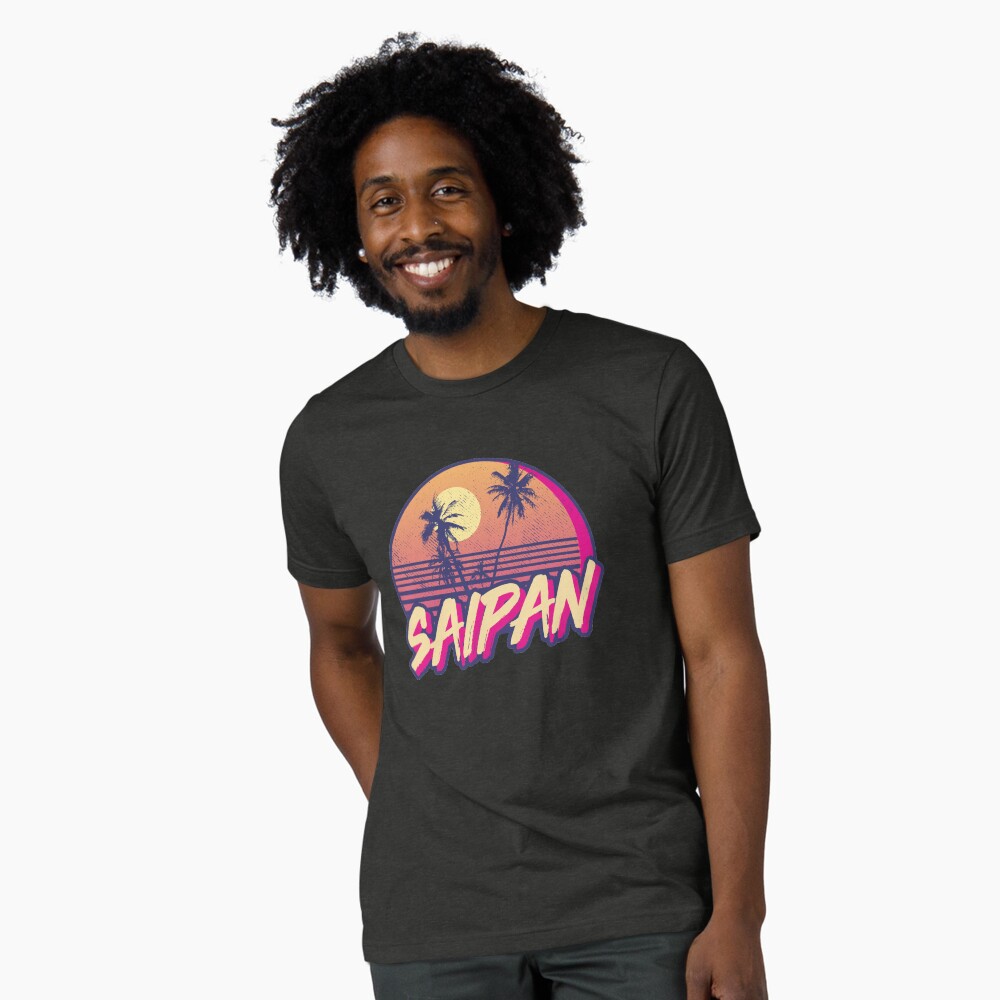 "Retro Saipan Sunset Beach Graphic" Sticker for Sale by Bryce-LiSi ...