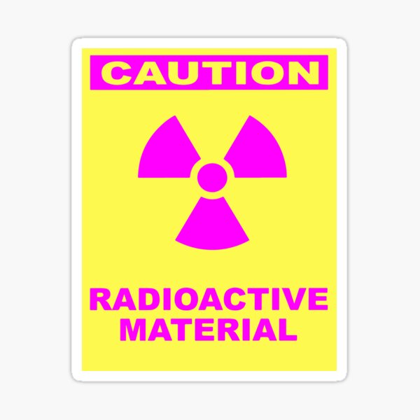 "Radioactive material" Sticker for Sale by masterchef-fr | Redbubble