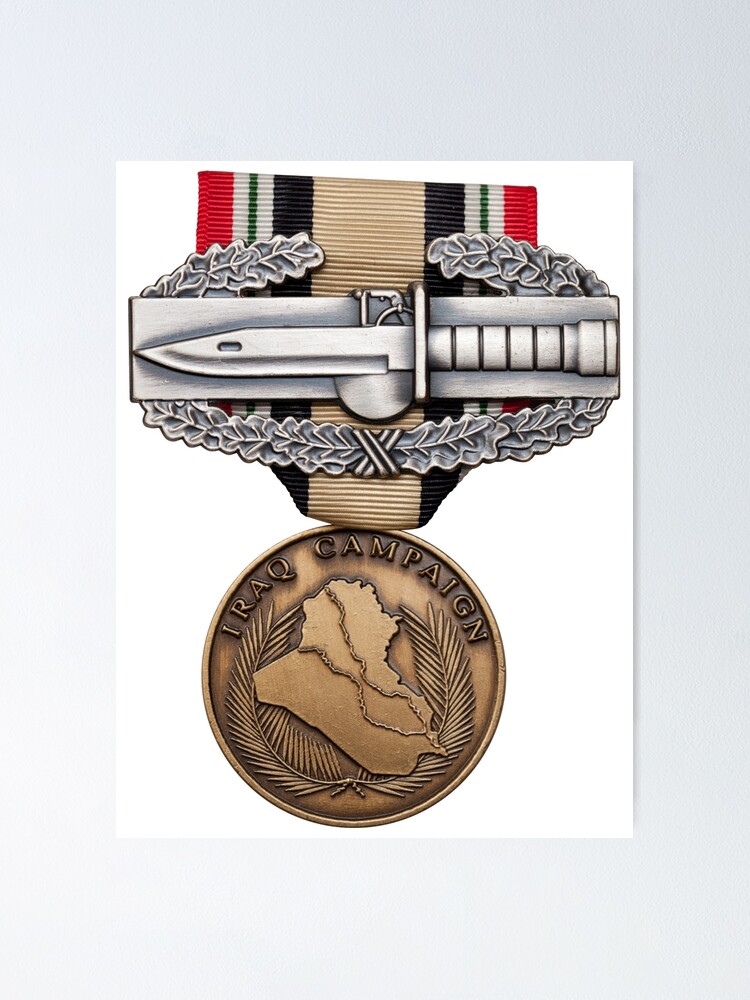 "Iraq Campaign Combat Action Badge" Poster by jcmeyer | Redbubble
