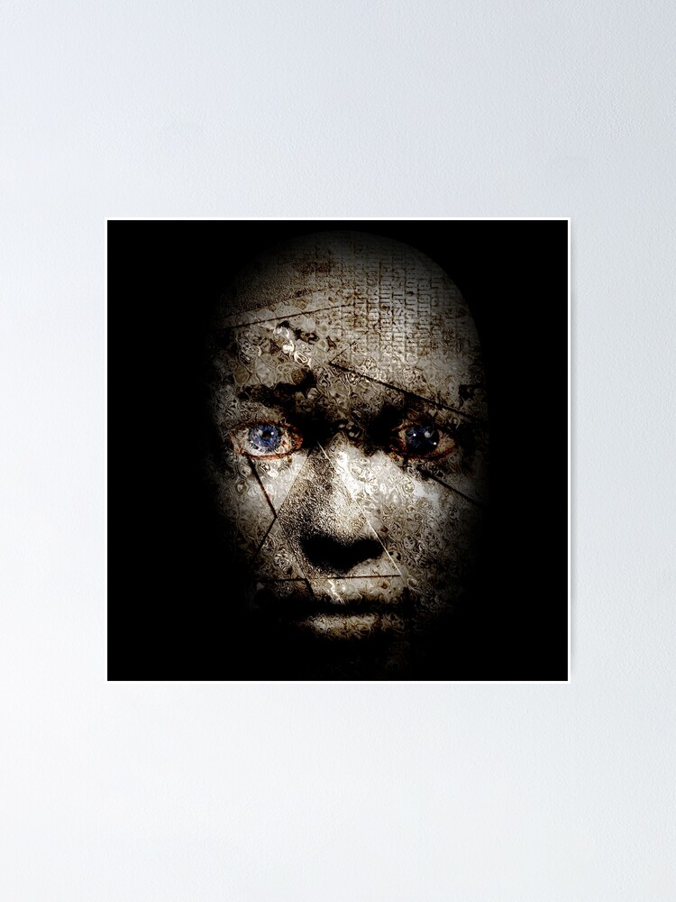 "Scary human face" Poster for Sale by rolffimages | Redbubble