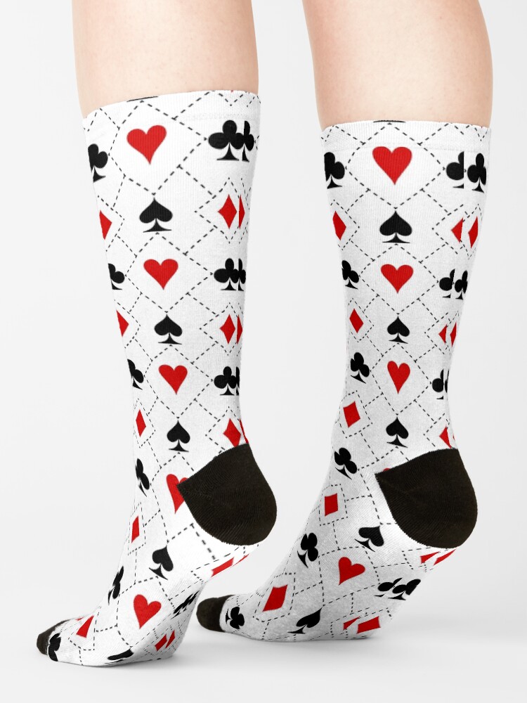 "Playing cards suit symbols pattern" Socks for Sale by mrhighsky ...