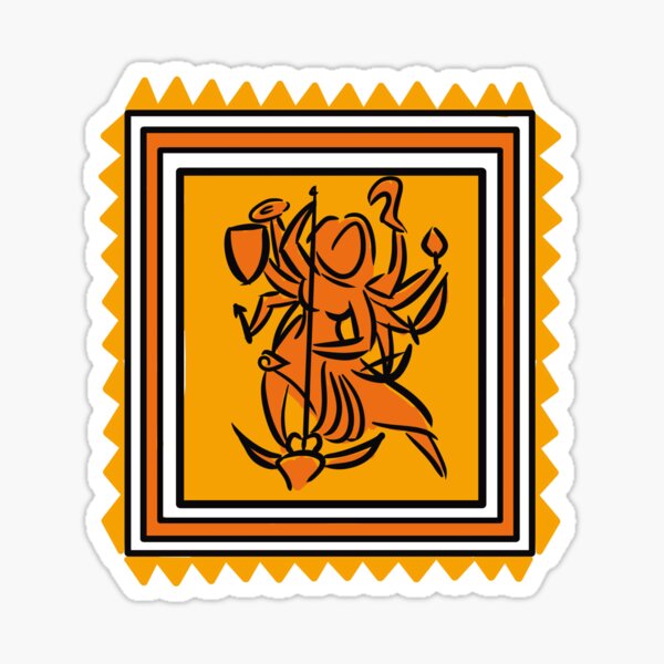 "Durga Puja Collection - Maa" Sticker by IndrajitK90 | Redbubble