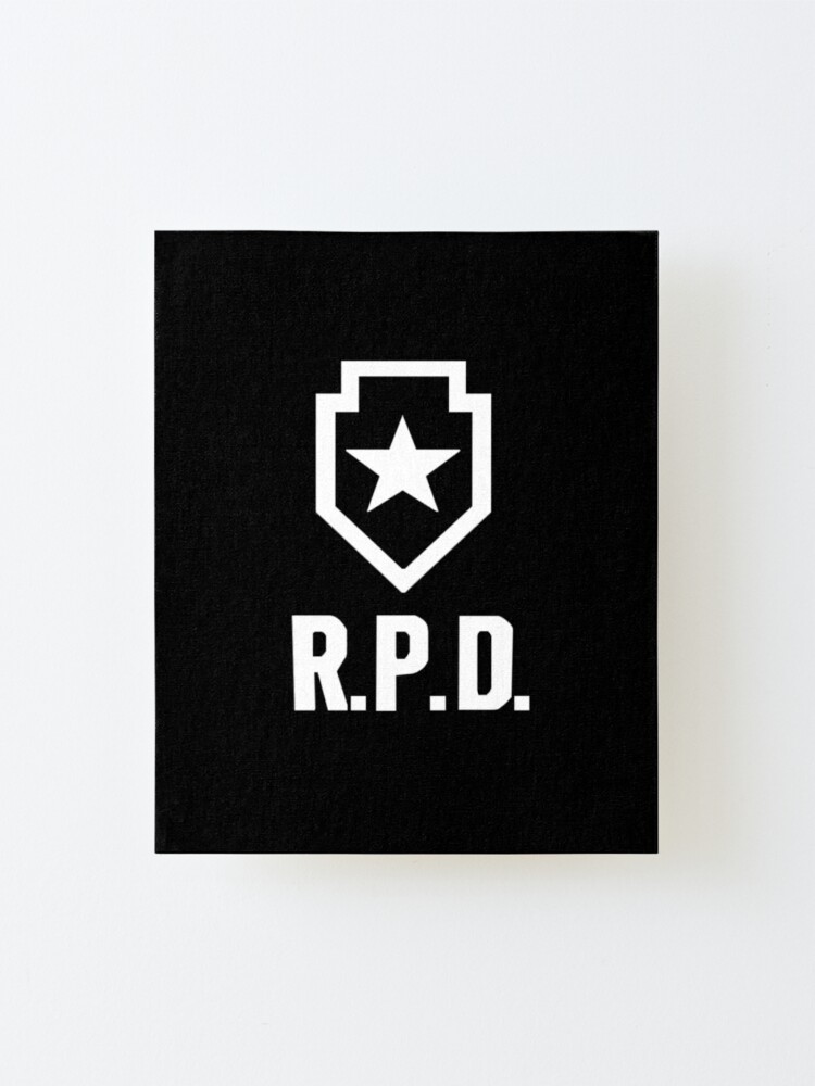 "Resident Evil 2: REmake RPD Logo" Mounted Print by Gekidami | Redbubble