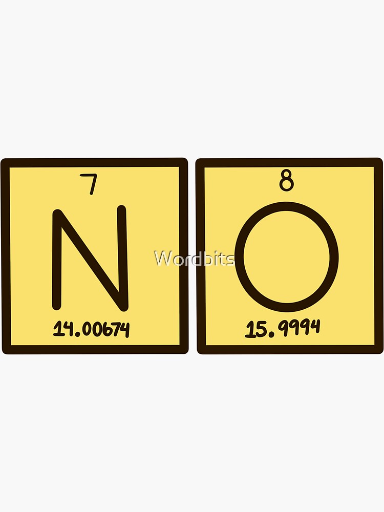 "NO Periodic Table Elements" Sticker for Sale by Wordbits | Redbubble