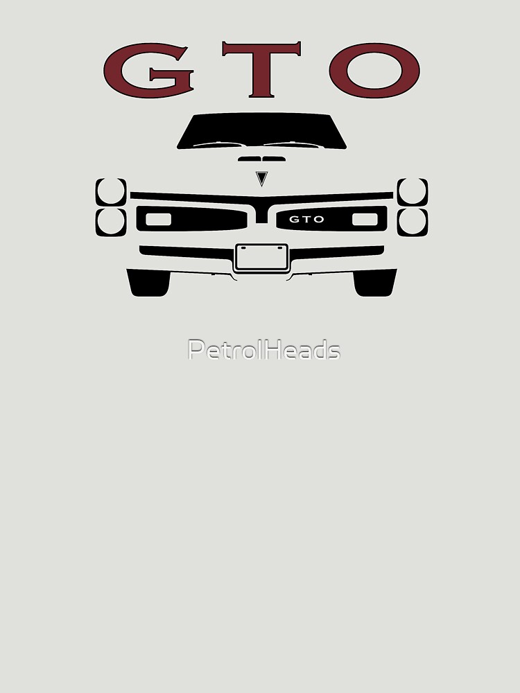 "Pontiac GTO" T-shirt for Sale by PetrolHeads | Redbubble | pontiac t ...