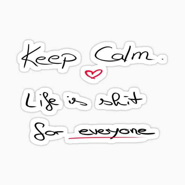 "Keep Calm" Sticker by Emilly00 | Redbubble