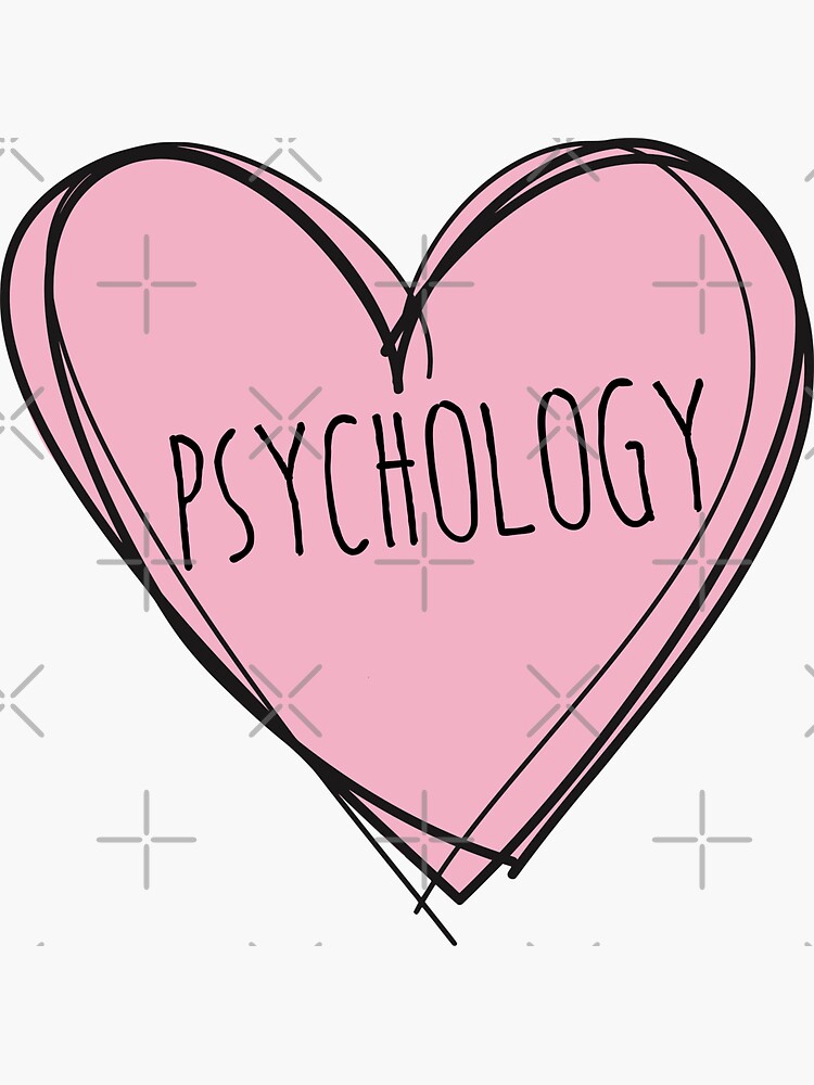 "Psychology" Sticker for Sale by behindurshades | Redbubble