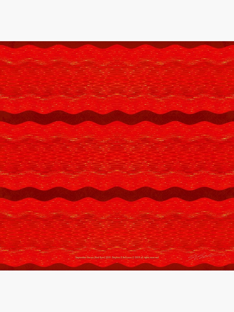 "September Curves (Red Rum)" Poster by StudioBoomBoom | Redbubble