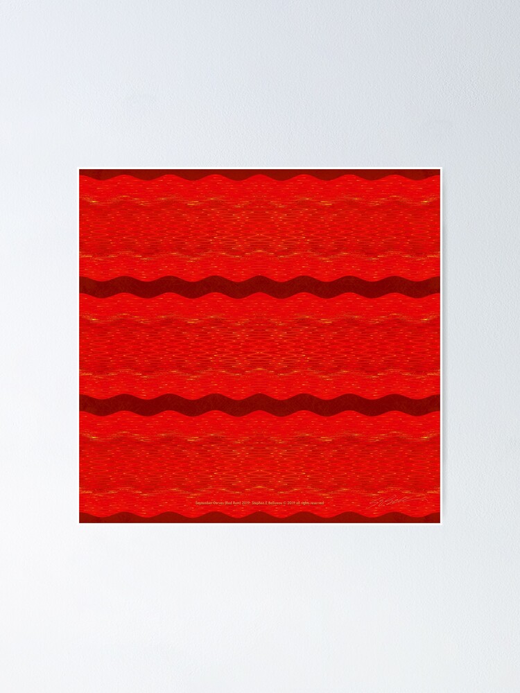 "September Curves (Red Rum)" Poster by StudioBoomBoom | Redbubble