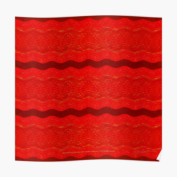 "September Curves (Red Rum)" Poster by StudioBoomBoom | Redbubble