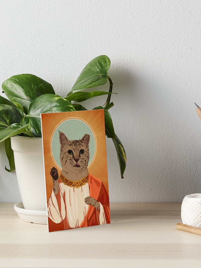 "Holy Cat" Art Board Print for Sale by e-claire-s | Redbubble
