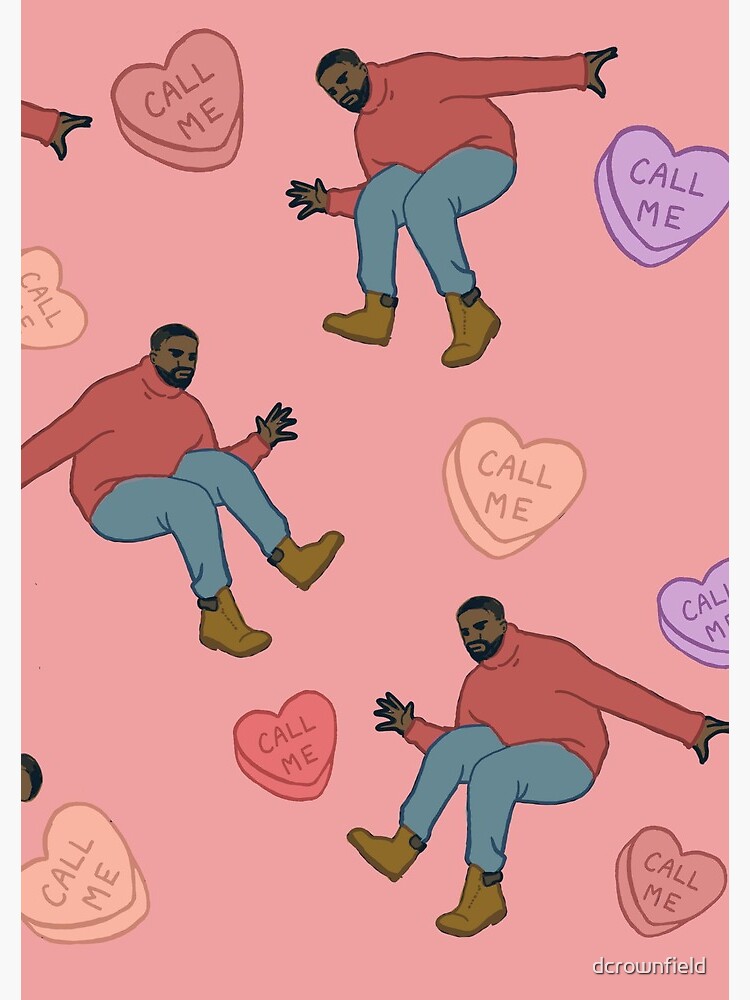 "Drake Valentine (pink background)" Spiral Notebook by dcrownfield ...
