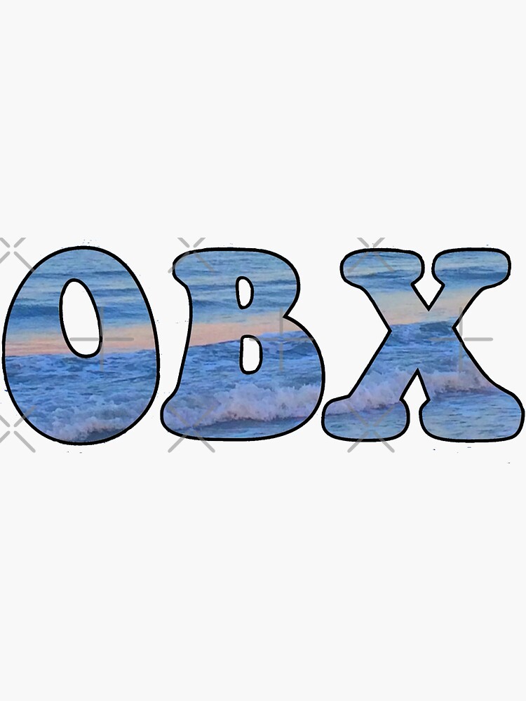 "OBX" Sticker for Sale by ss52 | Redbubble
