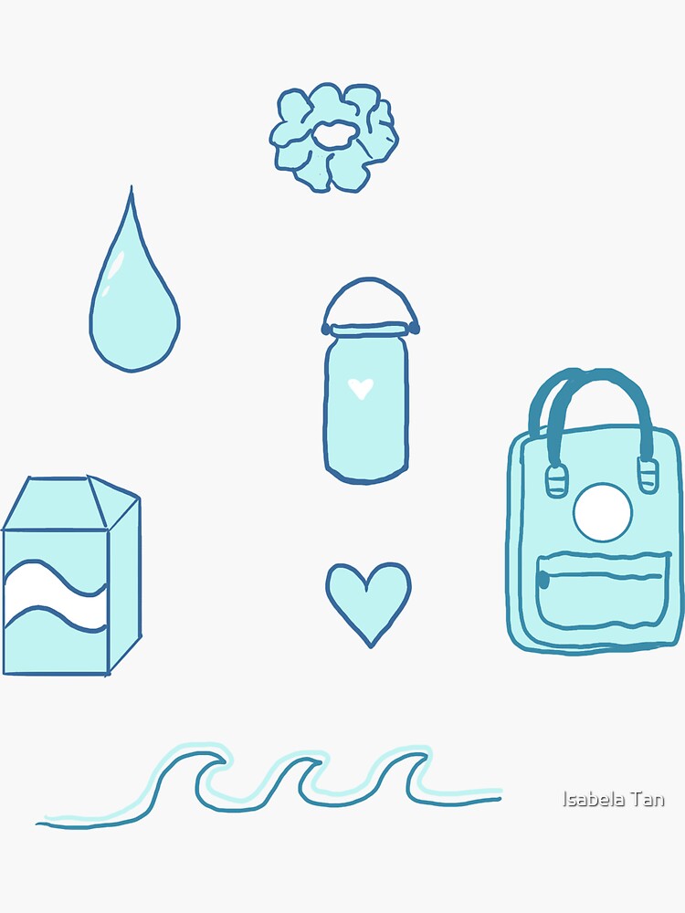 "vsco blue sticker pack" Sticker by it321820 | Redbubble