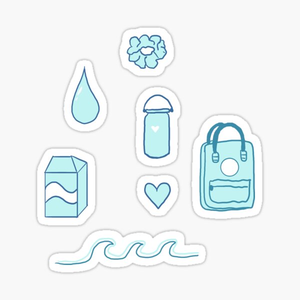 "vsco blue sticker pack" Sticker by it321820 | Redbubble