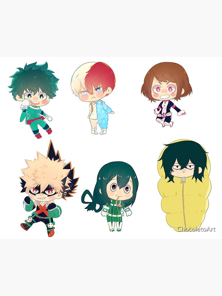 "BnHA cute sticker" Photographic Print for Sale by ChocoletoArt | Redbubble