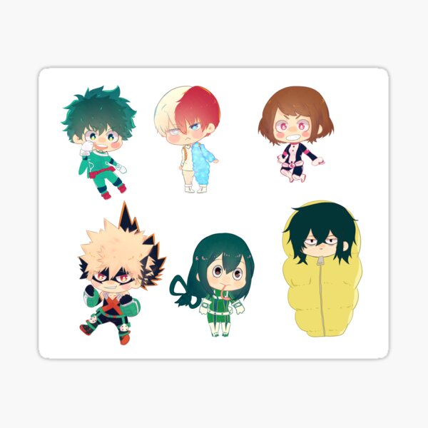 "BnHA cute sticker" Sticker for Sale by ChocoletoArt | Redbubble