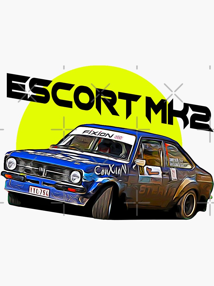 "Ford Escort MK 2" Sticker for Sale by CarMad | Redbubble