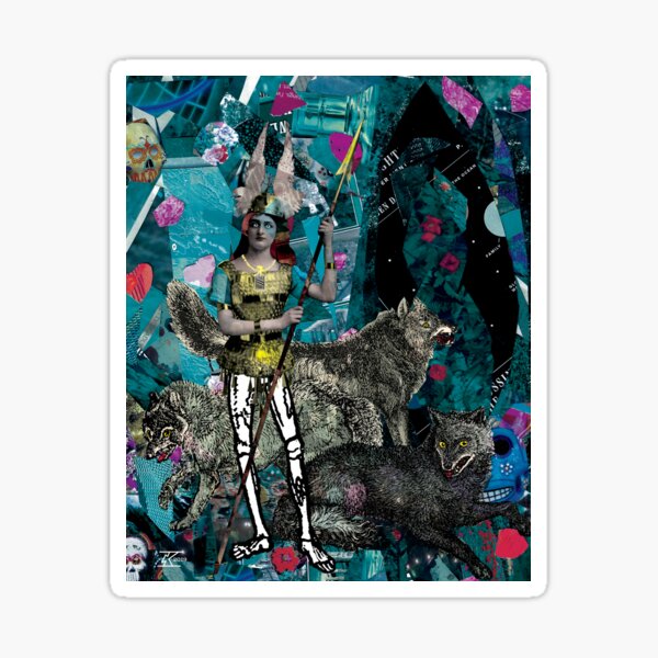 "Lady Hel" Sticker for Sale by Pkfridley | Redbubble