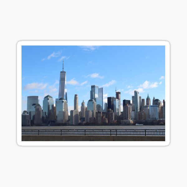"Manhattan Skyline" Sticker by Tylers-Art-Cart | Redbubble