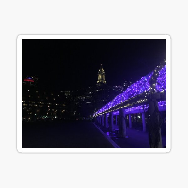"Night Lights" Sticker for Sale by Tylers-Art-Cart | Redbubble