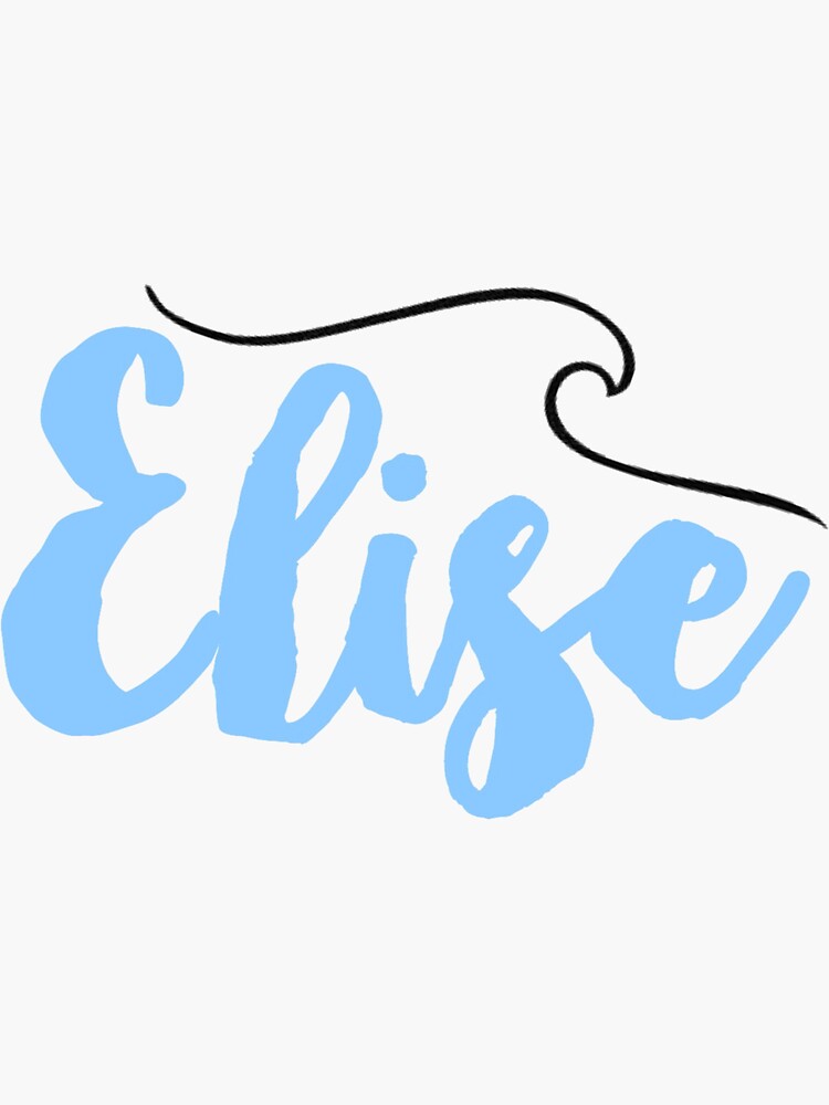 "Elise sticker " Sticker by scarletttharp | Redbubble