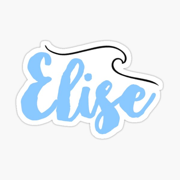 "Elise sticker " Sticker by scarletttharp | Redbubble