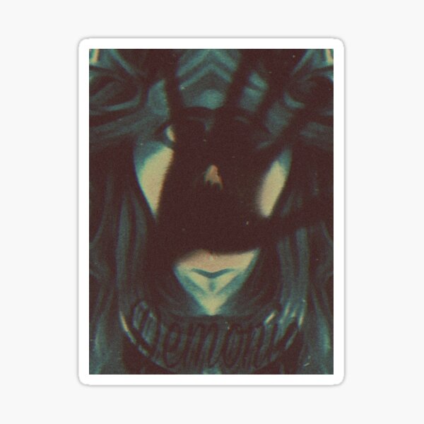 "Spooky Series: Demonic" Sticker for Sale by HecateBast | Redbubble