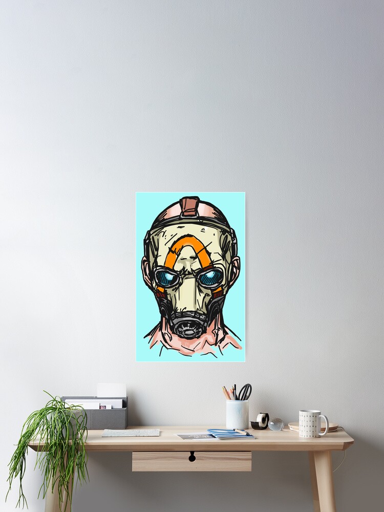 "Borderlands 3 Psycho Mask" Poster for Sale by sketchNkustom | Redbubble