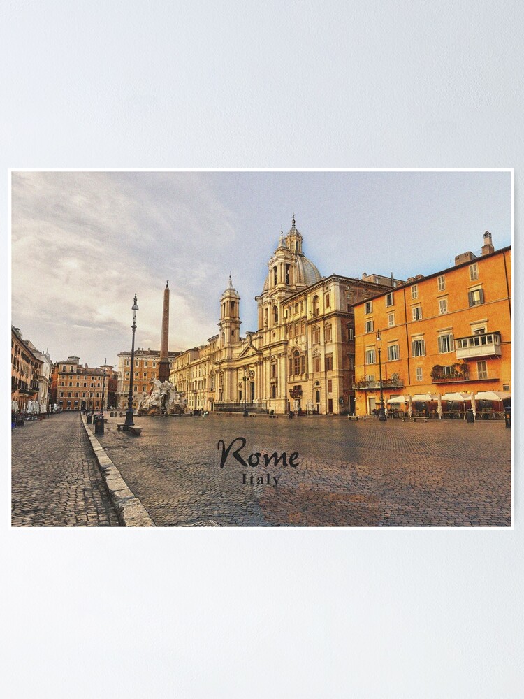 "Rome, Italy - Piazza Navona" Poster by leemcnut | Redbubble