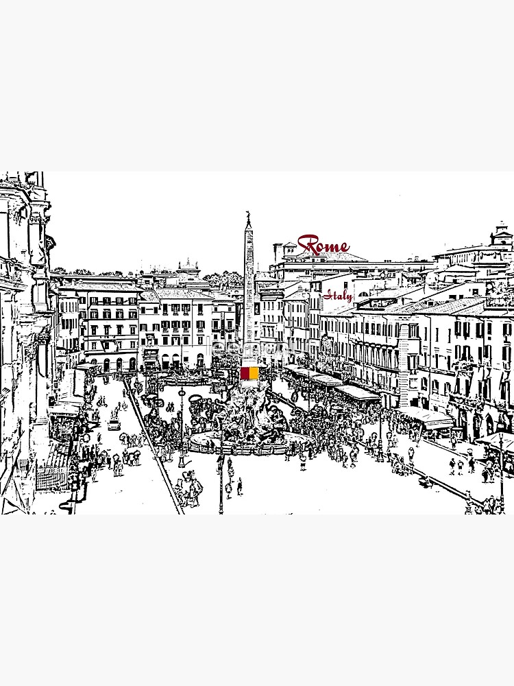 Rome, Italy - Piazza Navona Premium Matte Vertical Poster sold by Nick ...