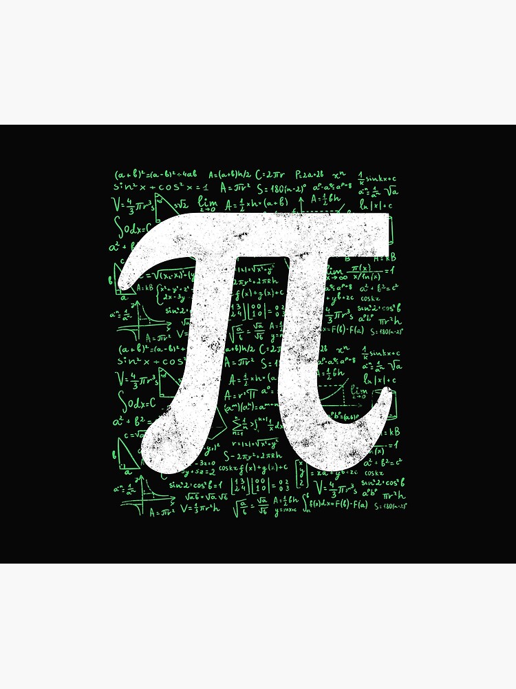 "Math Geek Mathematics Symbol & Numbers Pi Day Gift Green" Throw ...