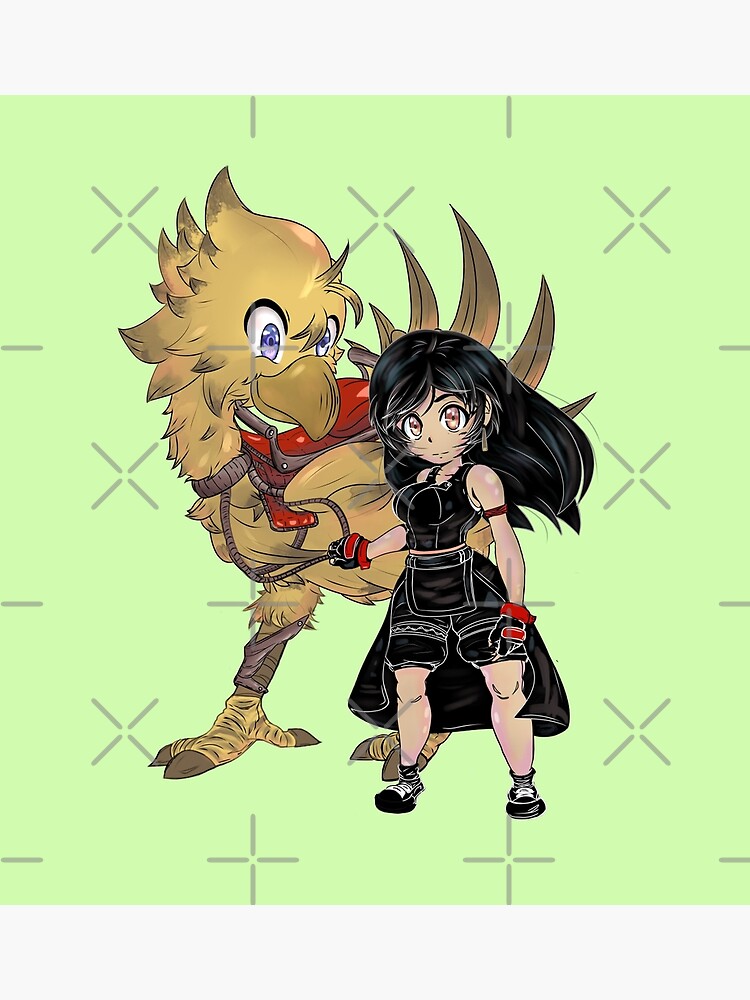 "Final Fantasy 7 / Chibi Tifa Lockhart & Chocobo " Poster by Artextric ...
