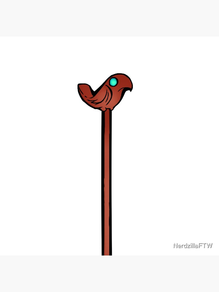 "Mage Bird Staff" Poster for Sale by NerdzillaFTW | Redbubble
