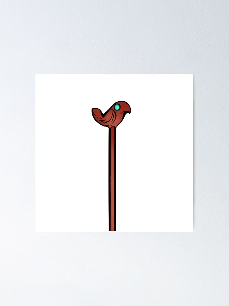 "Mage Bird Staff" Poster for Sale by NerdzillaFTW | Redbubble
