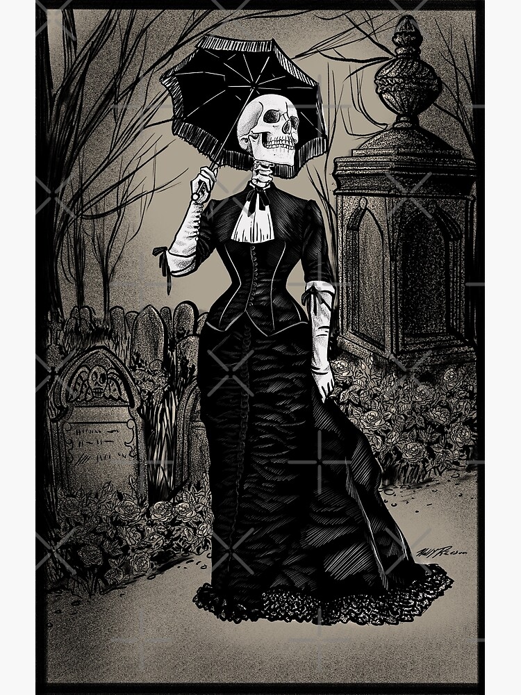 Cemetery Stroll Premium Matte Vertical Poster Sold By Automated Persis