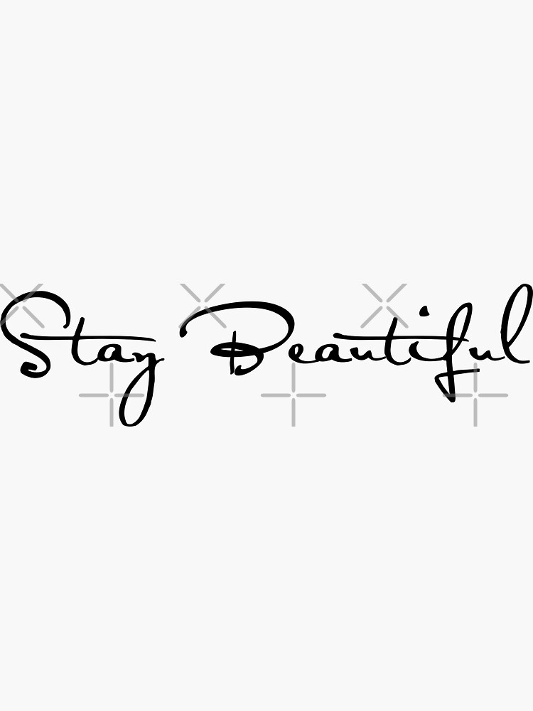 "Stay Beautiful Taylor Swift Debut Album Track 8" Sticker by ...