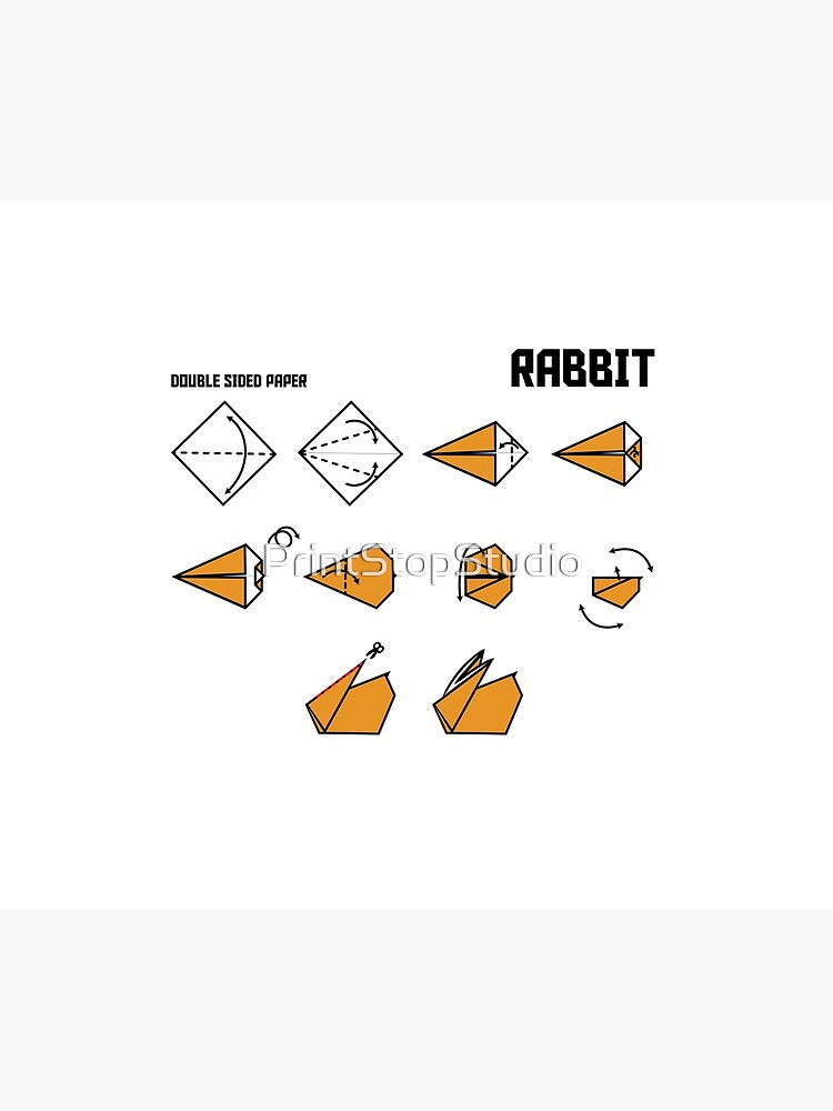 Origami Rabbit Instructions Easter Craft Idea How To Fold An Origami