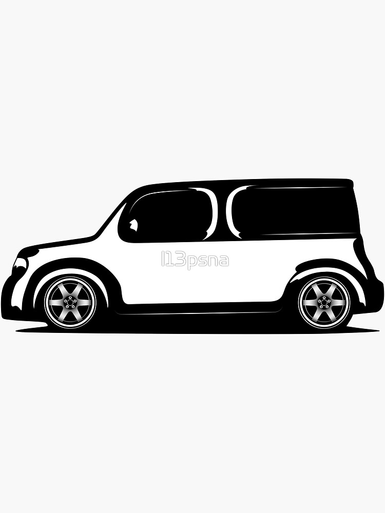 "Cube BW Artwork" Sticker for Sale by l13psna | Redbubble