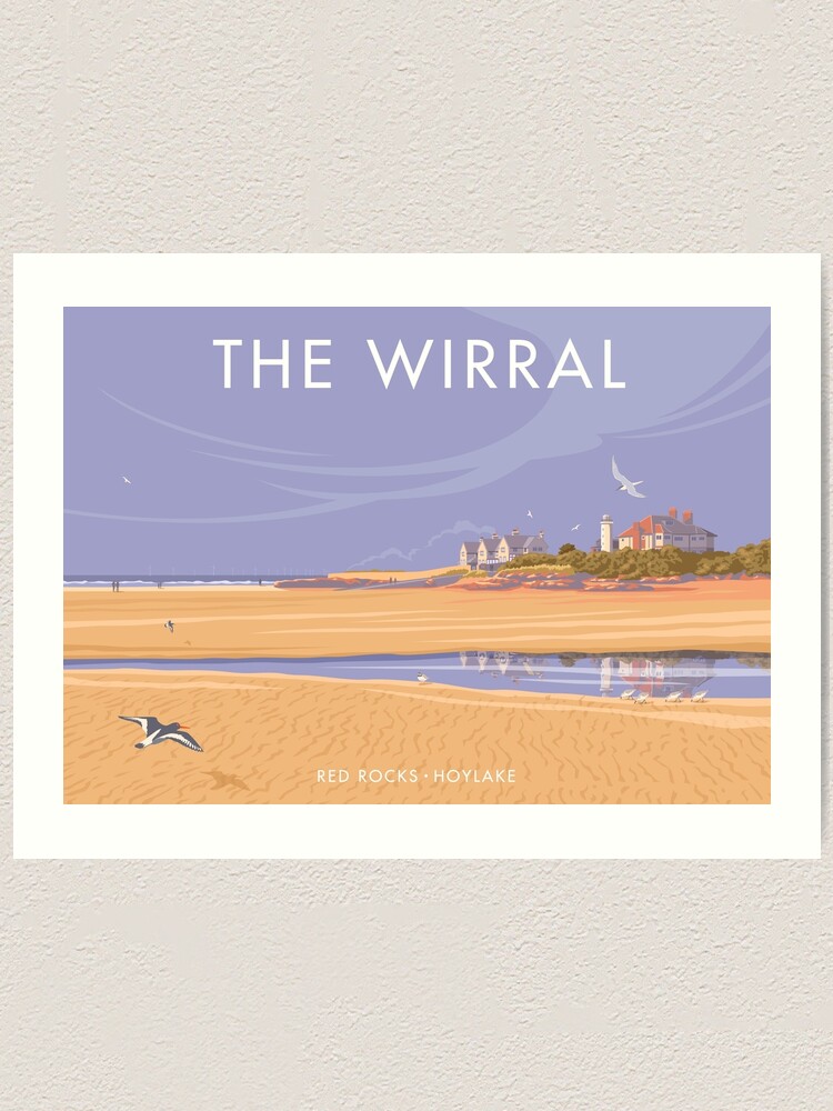 "Red Rocks the Wirral" Art Print for Sale by smillership | Redbubble