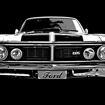 "Ford Falcon XY GTHO" Sticker for Sale by Clintpix | Redbubble