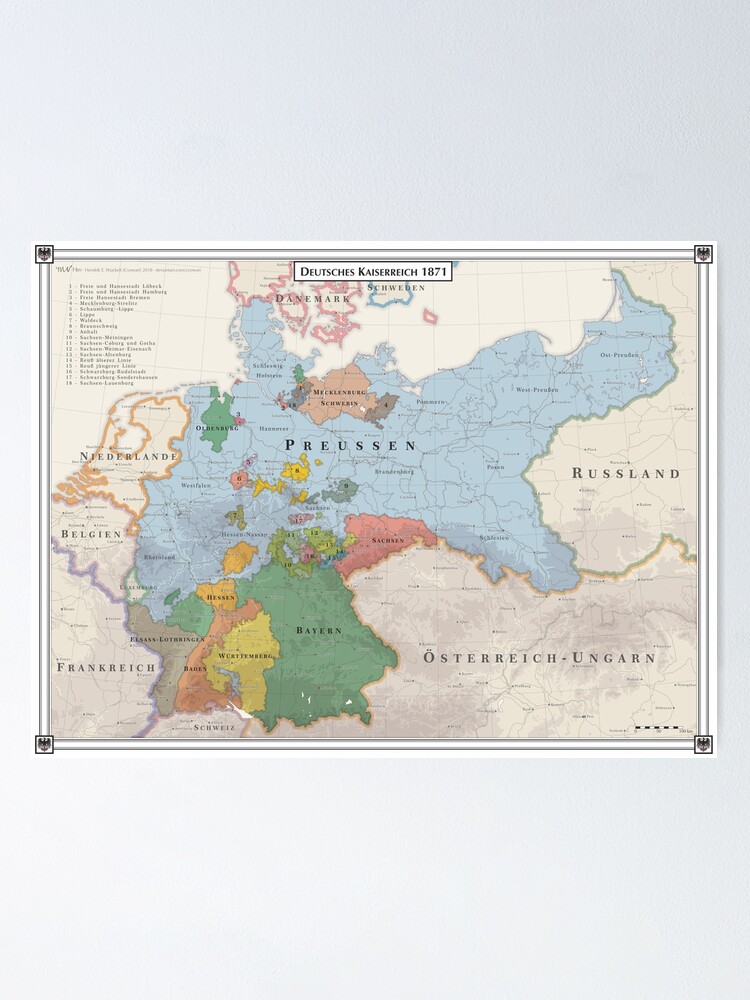 "German Empire AD 1871" Poster for Sale by Cyowari | Redbubble