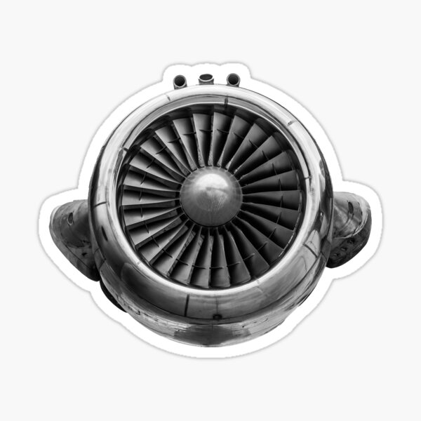 "Polished Metal Jet Engine" Sticker by eitai2001 | Redbubble
