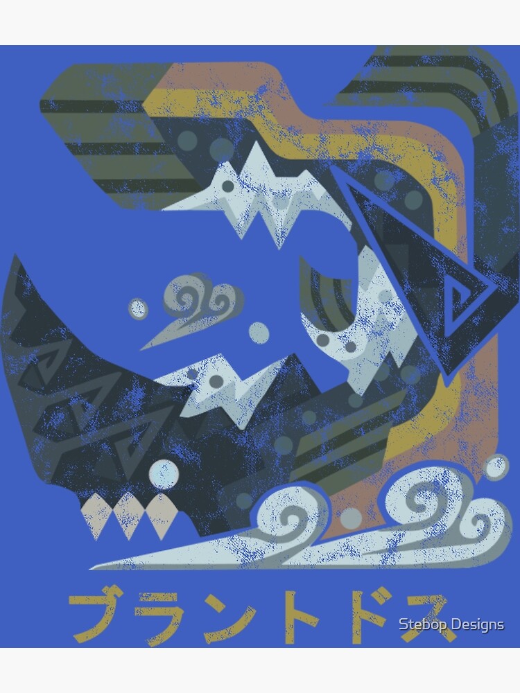 "Monster Hunter World Iceborne Beotodus Kanji Icon" Art Print for Sale ...