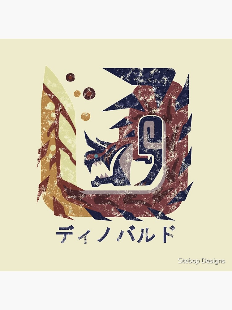 "Monster Hunter World Iceborne Glavenus Kanji-Symbol" Dekokissen von ...