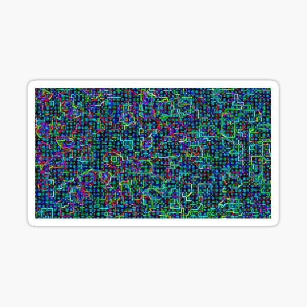 "Digital colorful seamless background artwork. Technological design ...