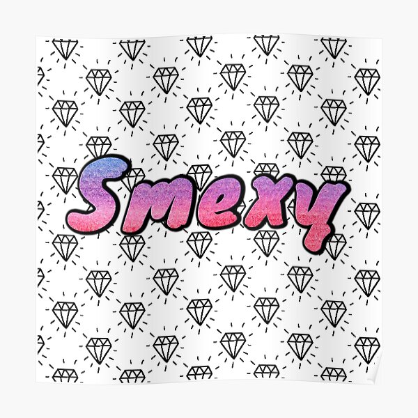 "SMEXY Woman Sexy Smart Stickers Diamonds" Poster for Sale by Bebichic ...