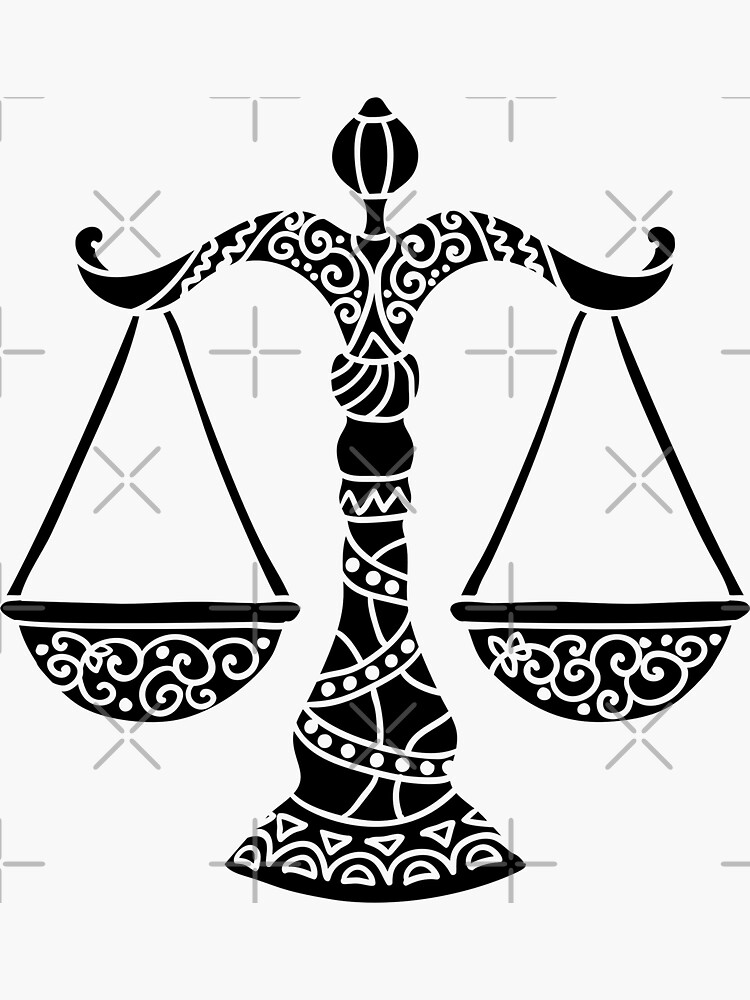 "The Scales Of Ma'at (Libra)" Sticker for Sale by AGENTNUM106NYC ...