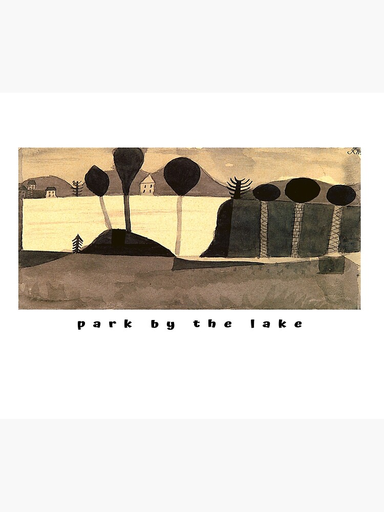 "Paul Klee Art t-shirt Park by the lake 1920" Poster for Sale by ...