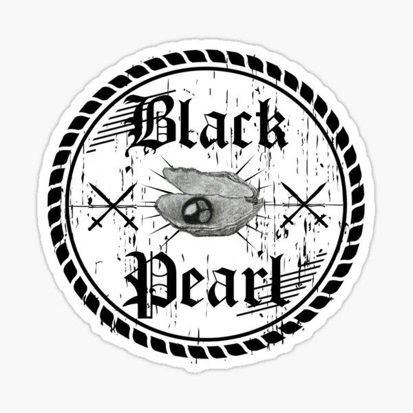 "Black Pearl" Sticker for Sale by CrazyLun | Redbubble